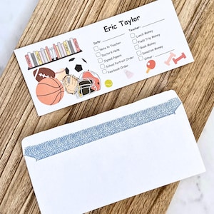 Custom Self Seal School Money Student Envelopes for Lunch Donation ...