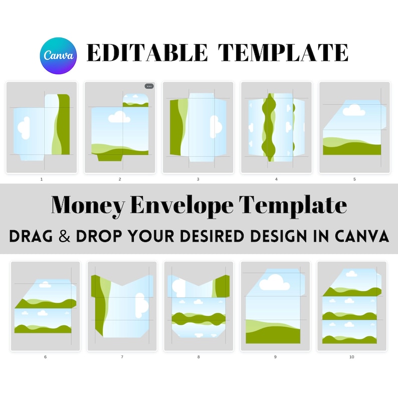 Money Envelope Template, Design Your Own Custom Envelopes, for ...