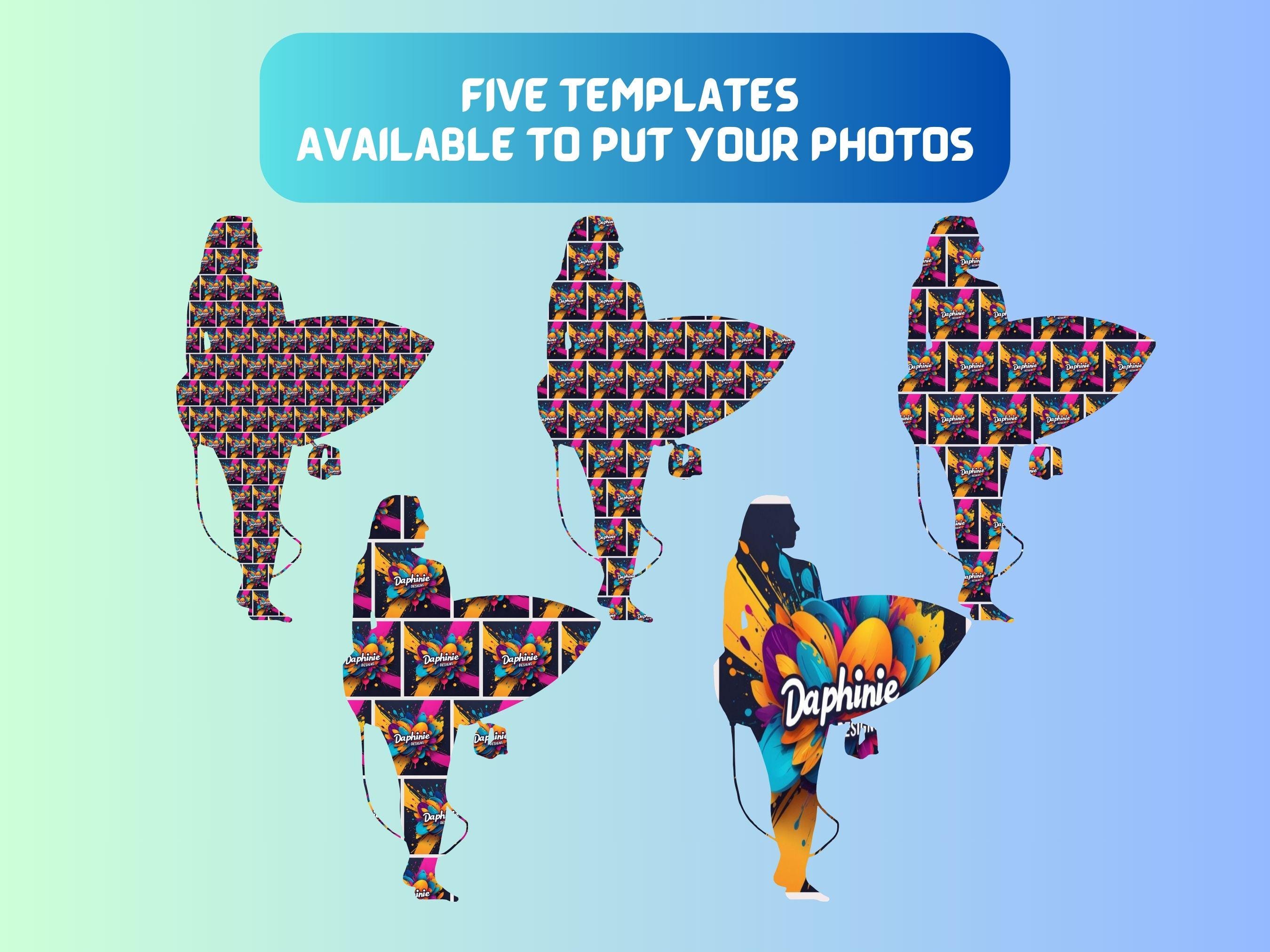 Surf Photo Collage. Beach Photos, Canva Collage Drag and Drop Photos ...