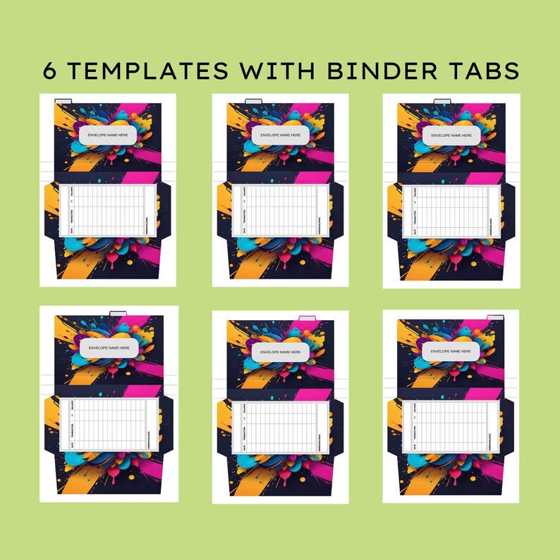 Money Envelope Savings Binder Template With Inserts, Binder Ready ...