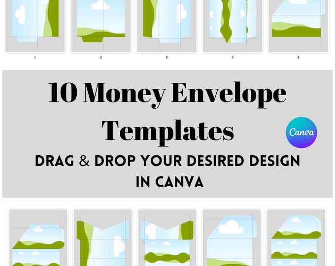 Money Envelope Template, Money Holder, Budget Envelope, Template for ...