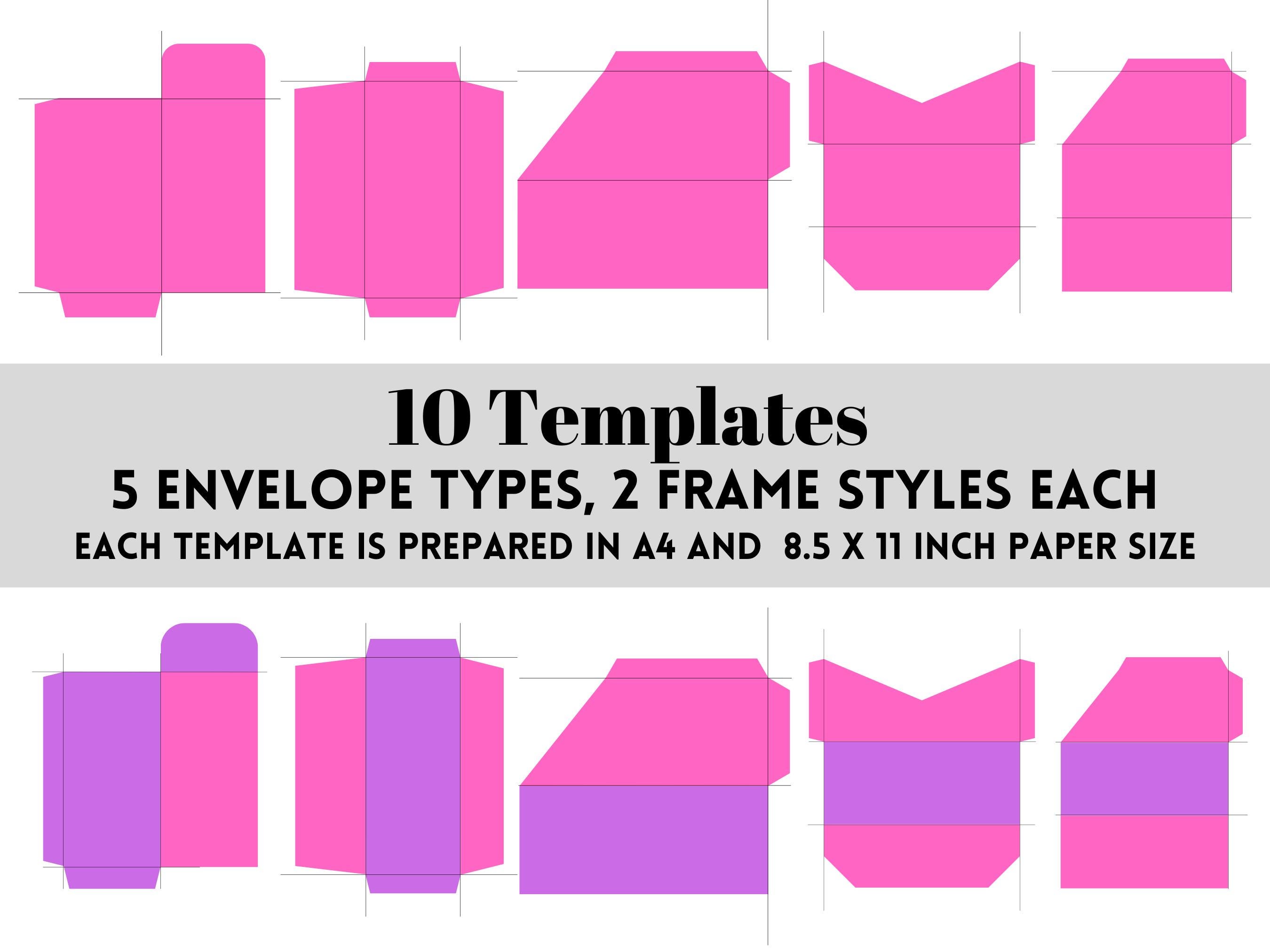 Money Envelope Template, Design Your Own Custom Envelopes, for ...