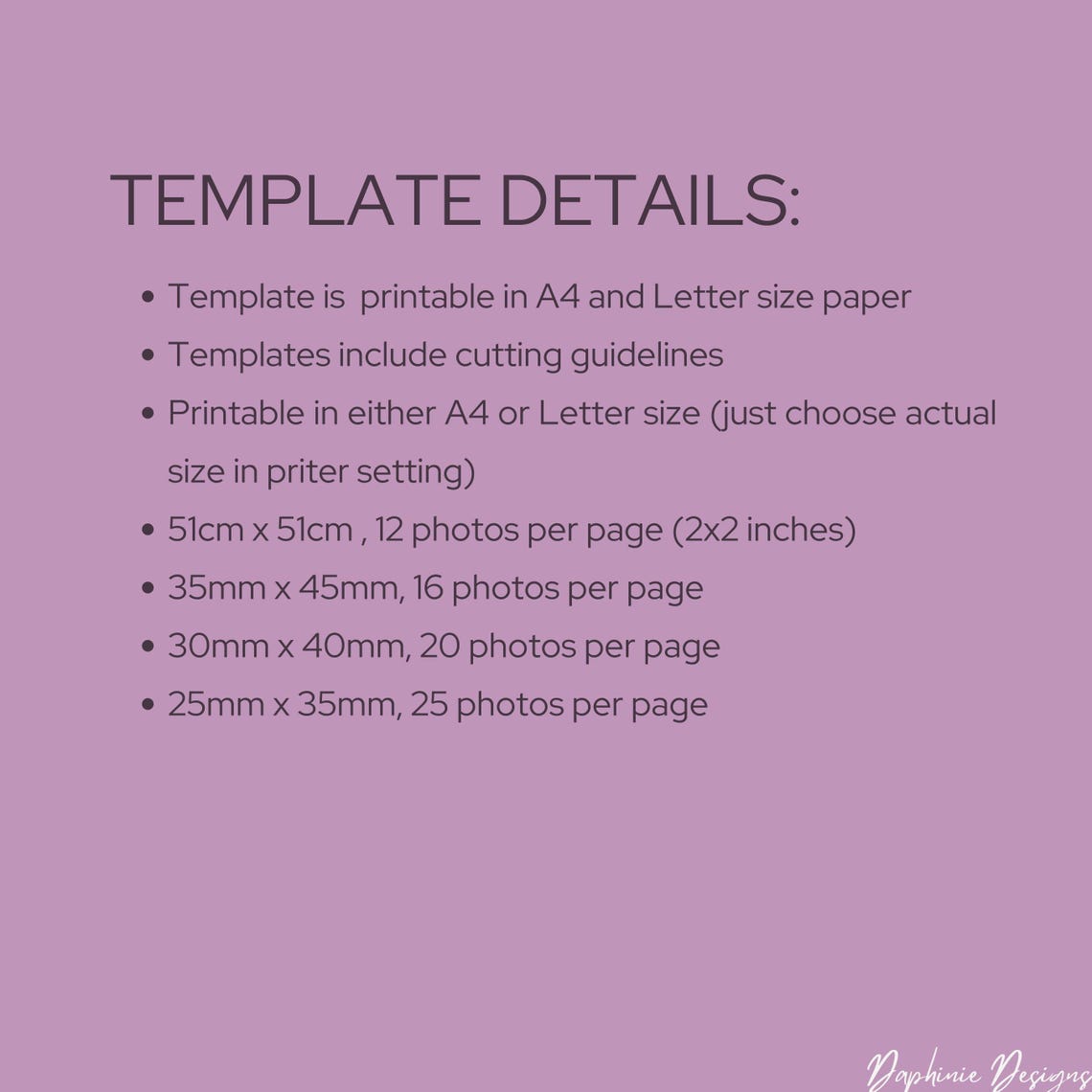 ID Card Photo Canva Template – Easy-to-use, Multi-size, Printable for ...