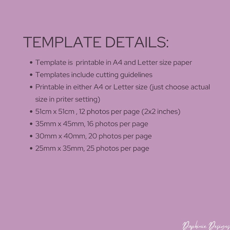 ID Card Photo Canva Template – Easy-to-use, Multi-size, Printable for ...