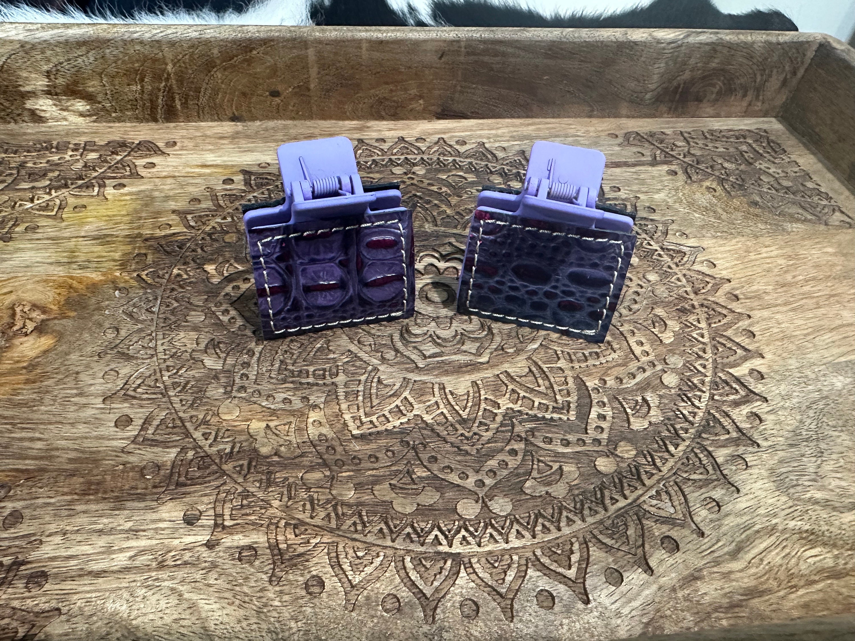 Mini 2 Inch Cowhide Claw Clips Hair Clips - Etsy