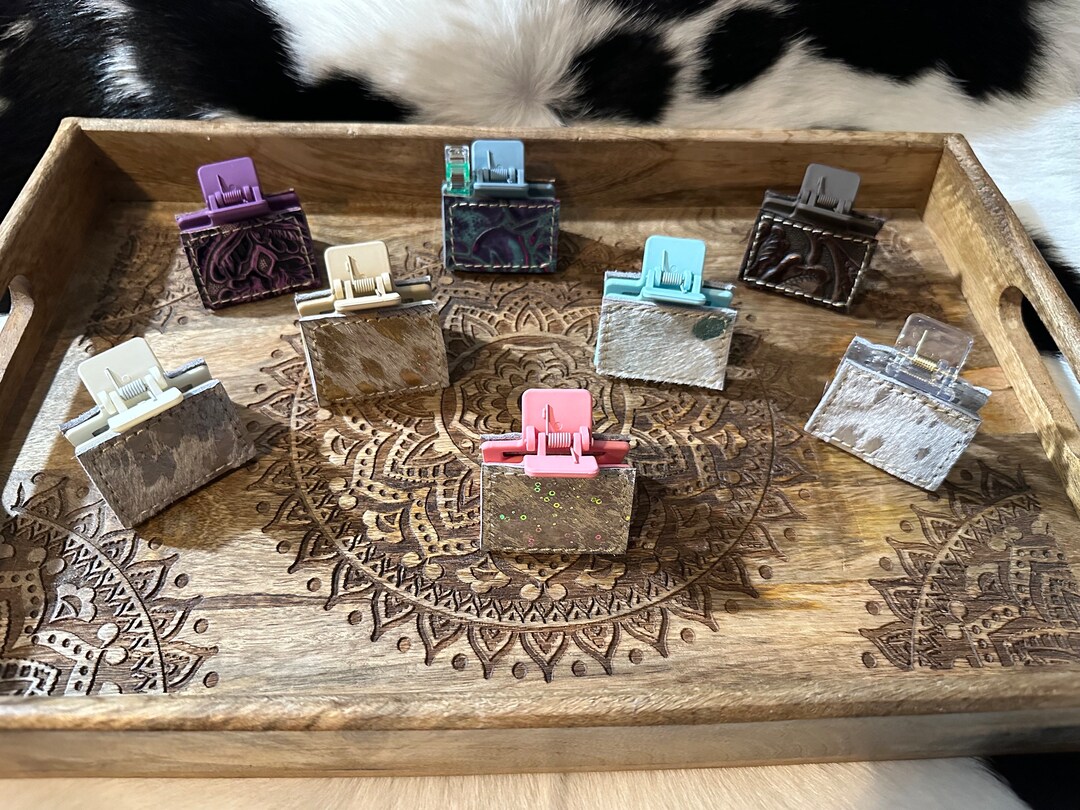 Mini 2 Inch Cowhide Claw Clips Hair Clips - Etsy