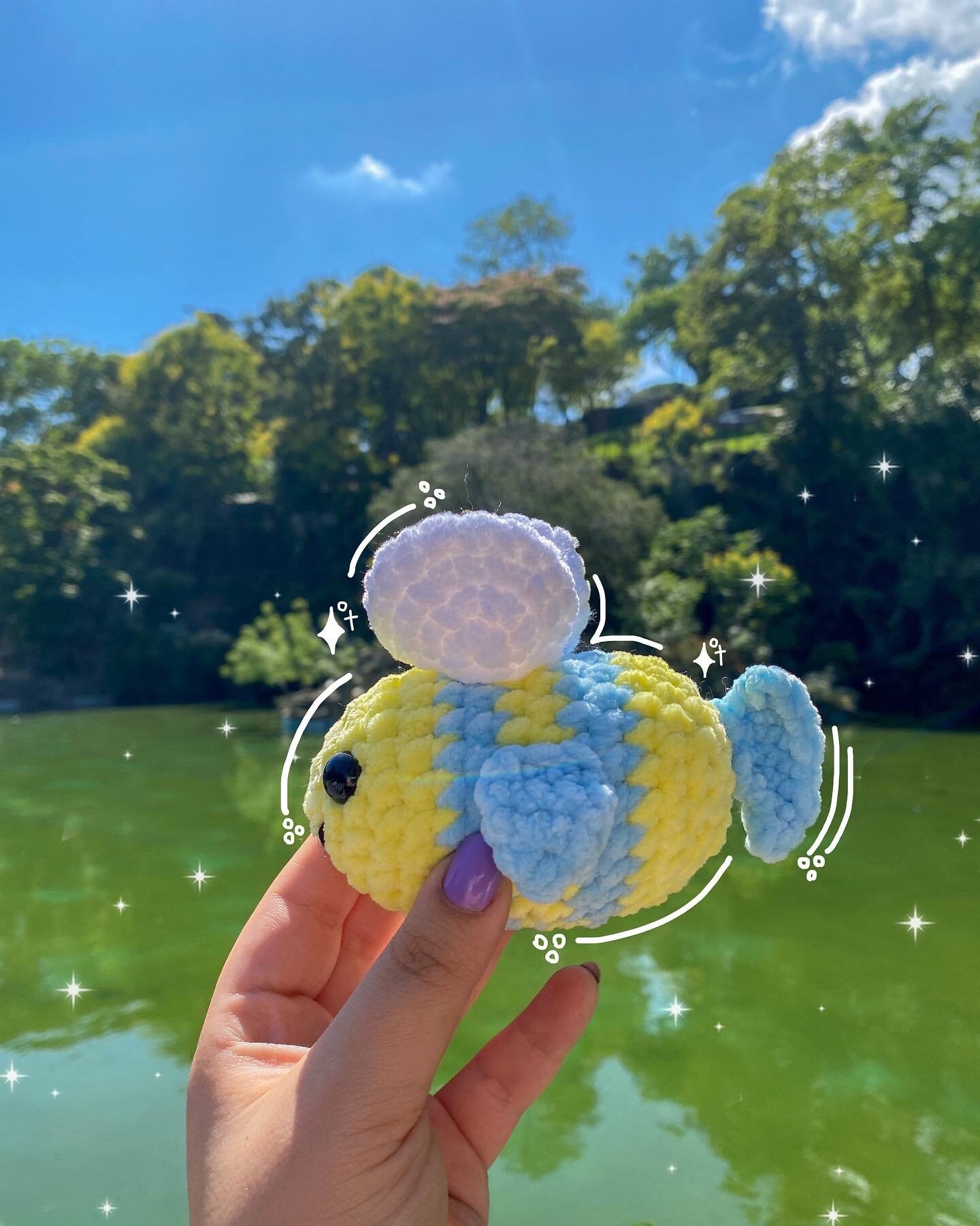 Bish the Bee Fish Pattern - Etsy