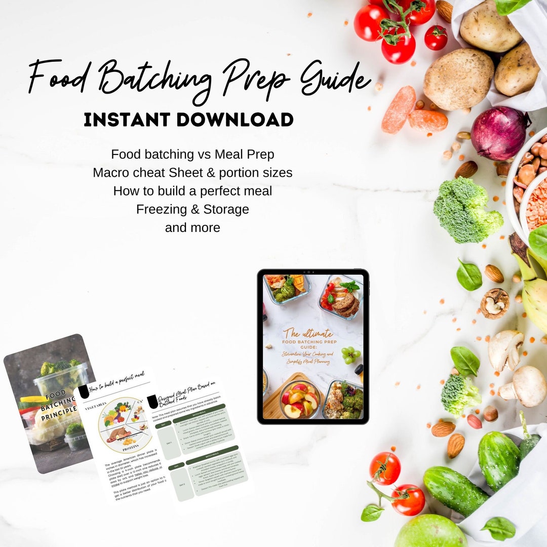 Ultimate Food Batching Guide | Meal Planning | Digital Printable ...