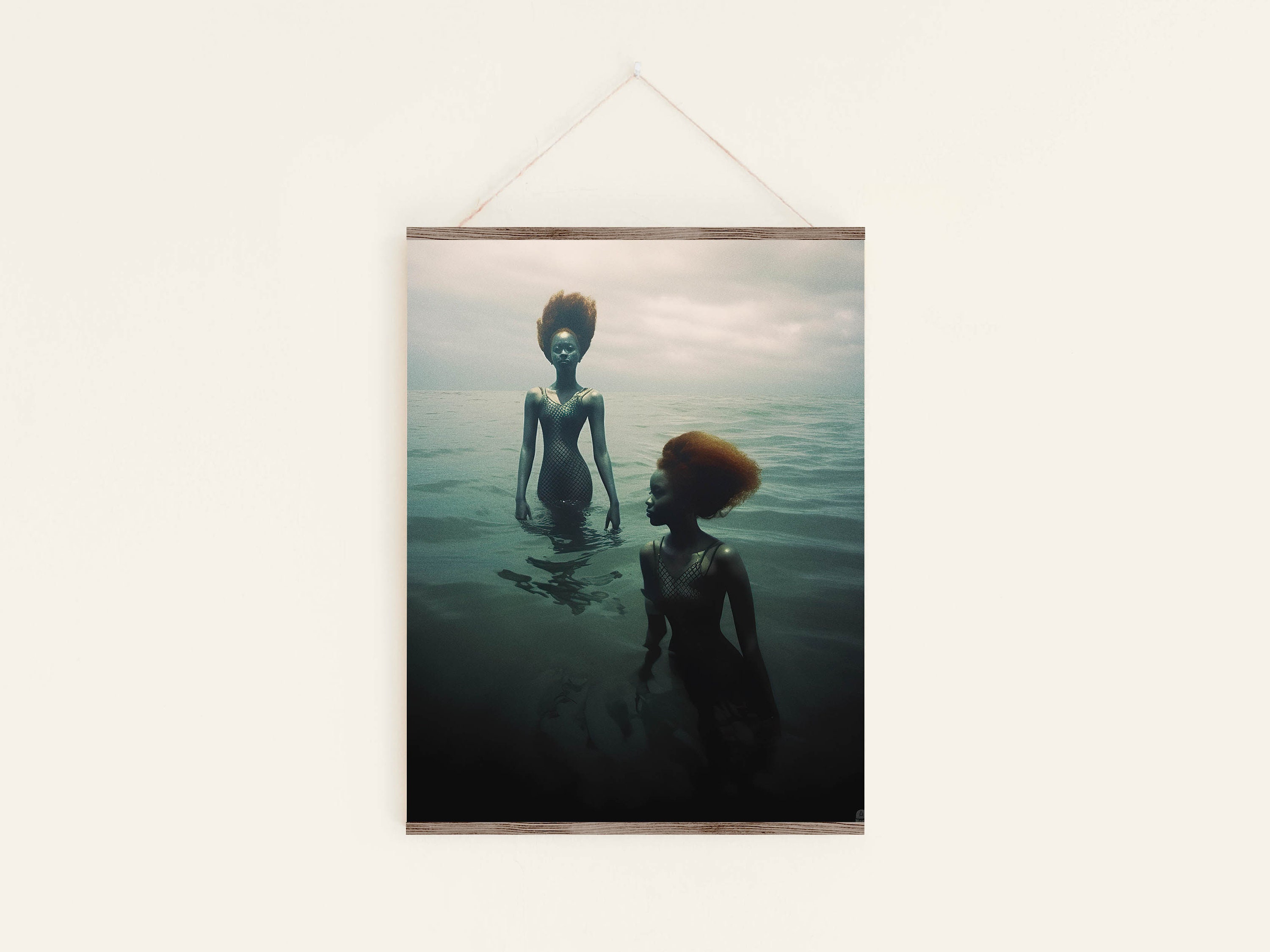 Beautiful Black Mermaid PRINTABLE, Photography, Dream Escape, Real ...