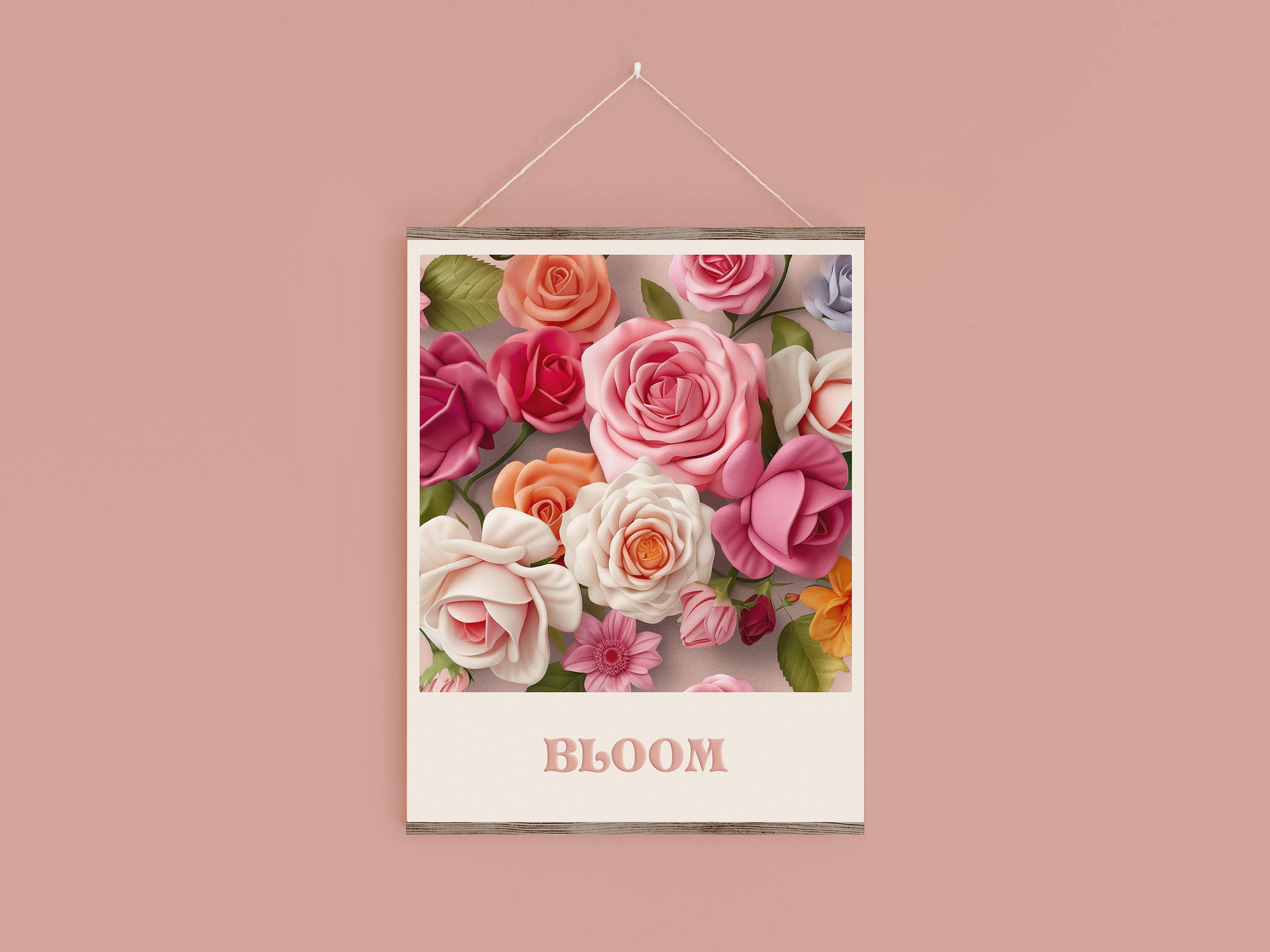 3D Bloom Flower Design PRINTABLE, Graphic Design Art, 3D Flowers ...