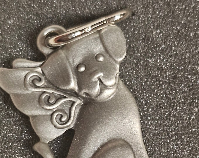 Vintage Avon Pewter Pet Tag Dog Guardian Angel 2000 Engraved - Etsy