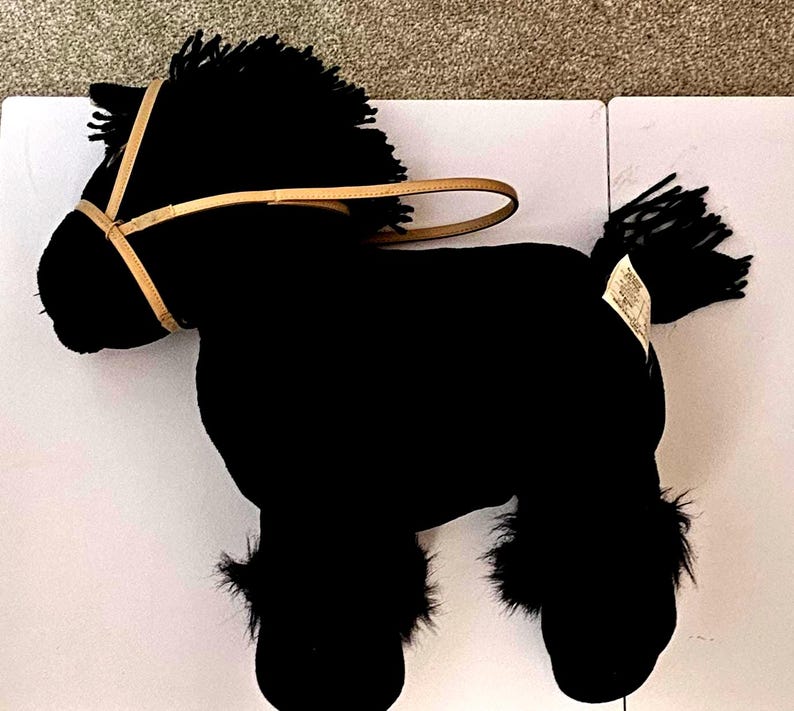 Cabbage Patch Kids Show Pony Black Horse Vintage 1984 Stuffed Plush ...