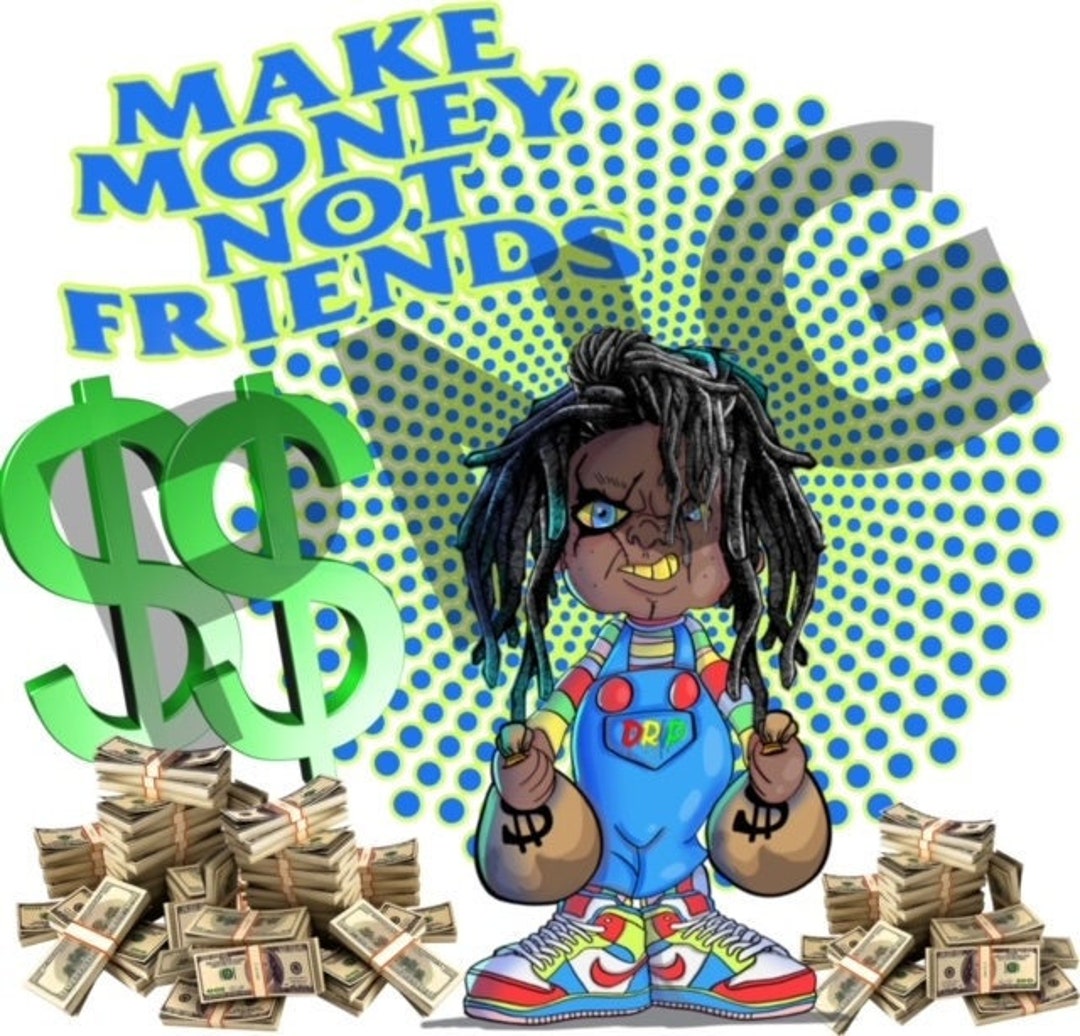 Transparent "black Chucky" Digital Download, DTF, Sublimation, PNG ...