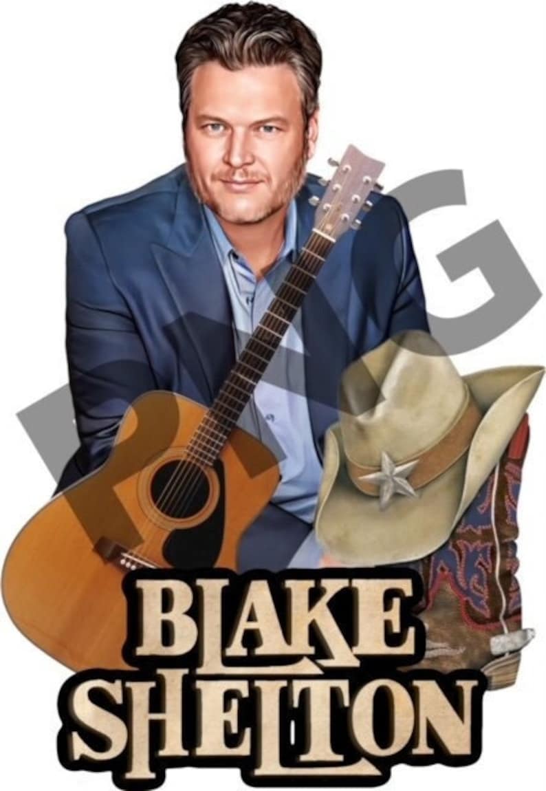 Transparent " Blake Shelton" Digital Download, DTF, Sublimation, PNG Image - Etsy