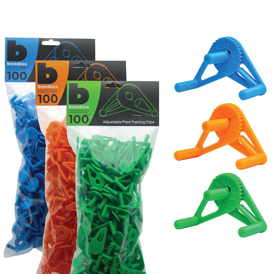 100 Bendies Adjustable Plant Training Clips Plant Stem Benders for Low ...