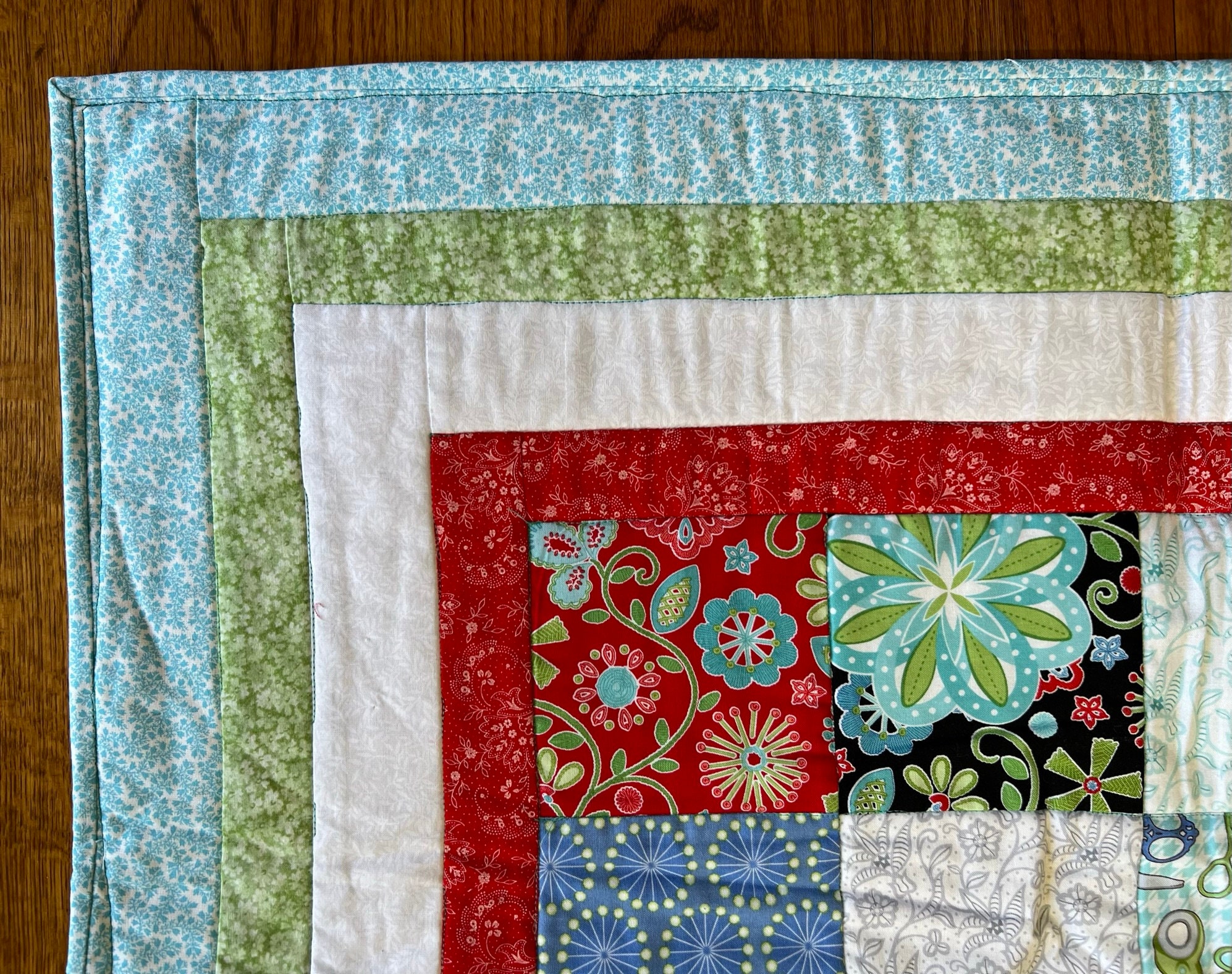 Handmade Quilt. Colorful One-of-a-kind. the Theme of the Fabric Print ...