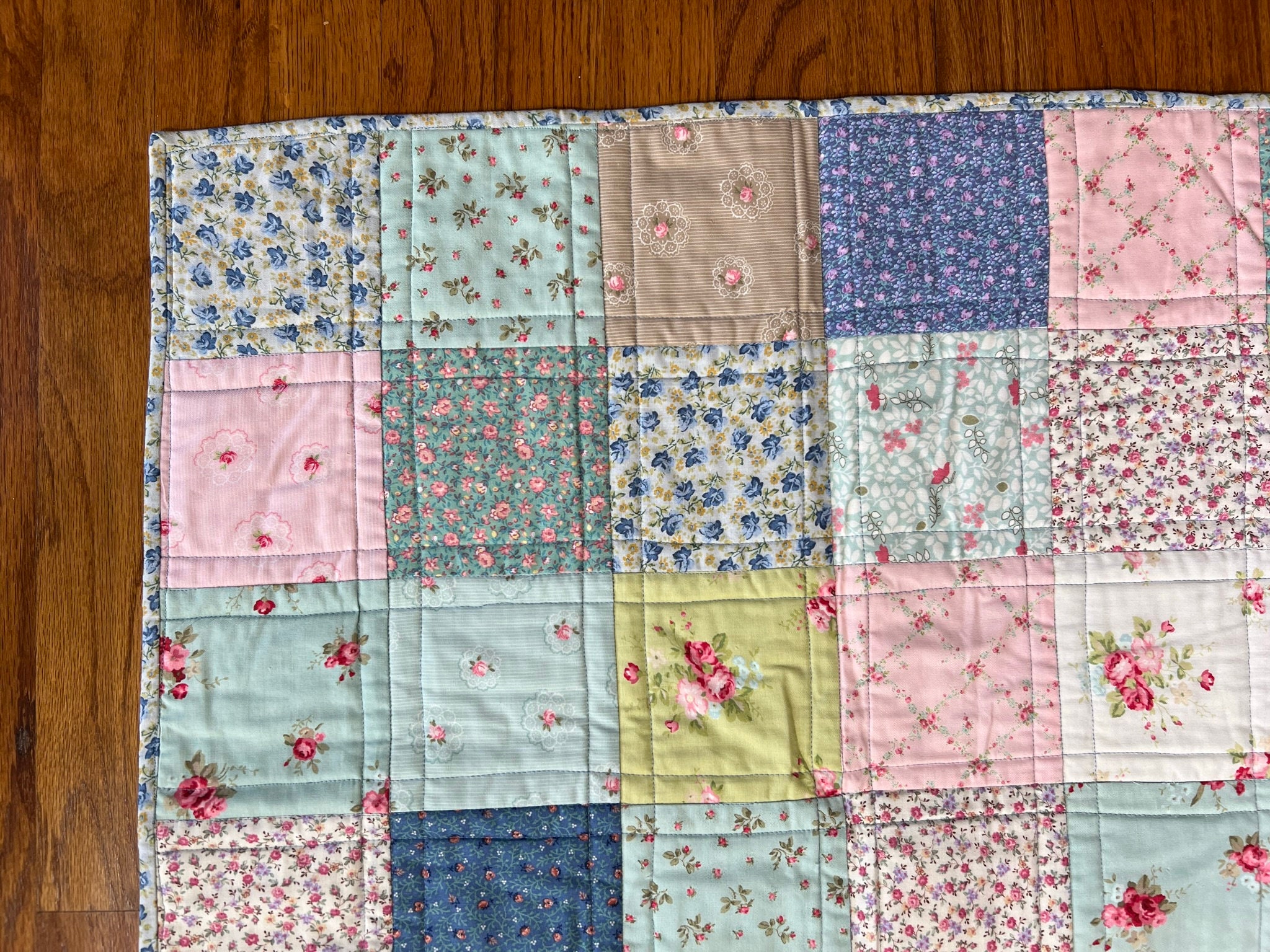 Handmade Quilt. 100% Cotton With Pastel Colors. One-of-a-kind. - Etsy