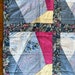 Pieced Blocks Bordered With Flowers. 100% Cotton With Color-matched ...