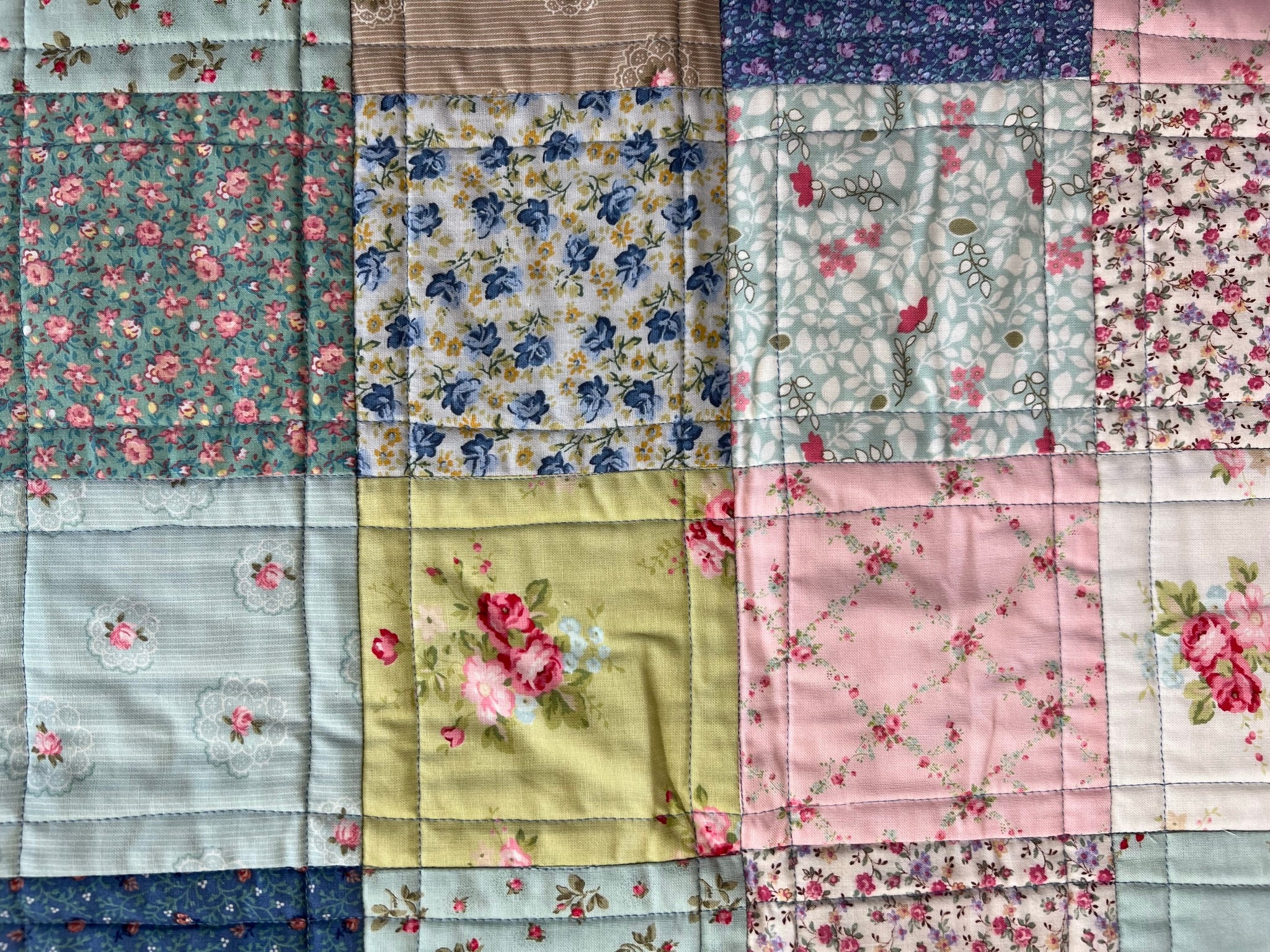 Handmade Quilt. 100% Cotton With Pastel Colors. One-of-a-kind. - Etsy