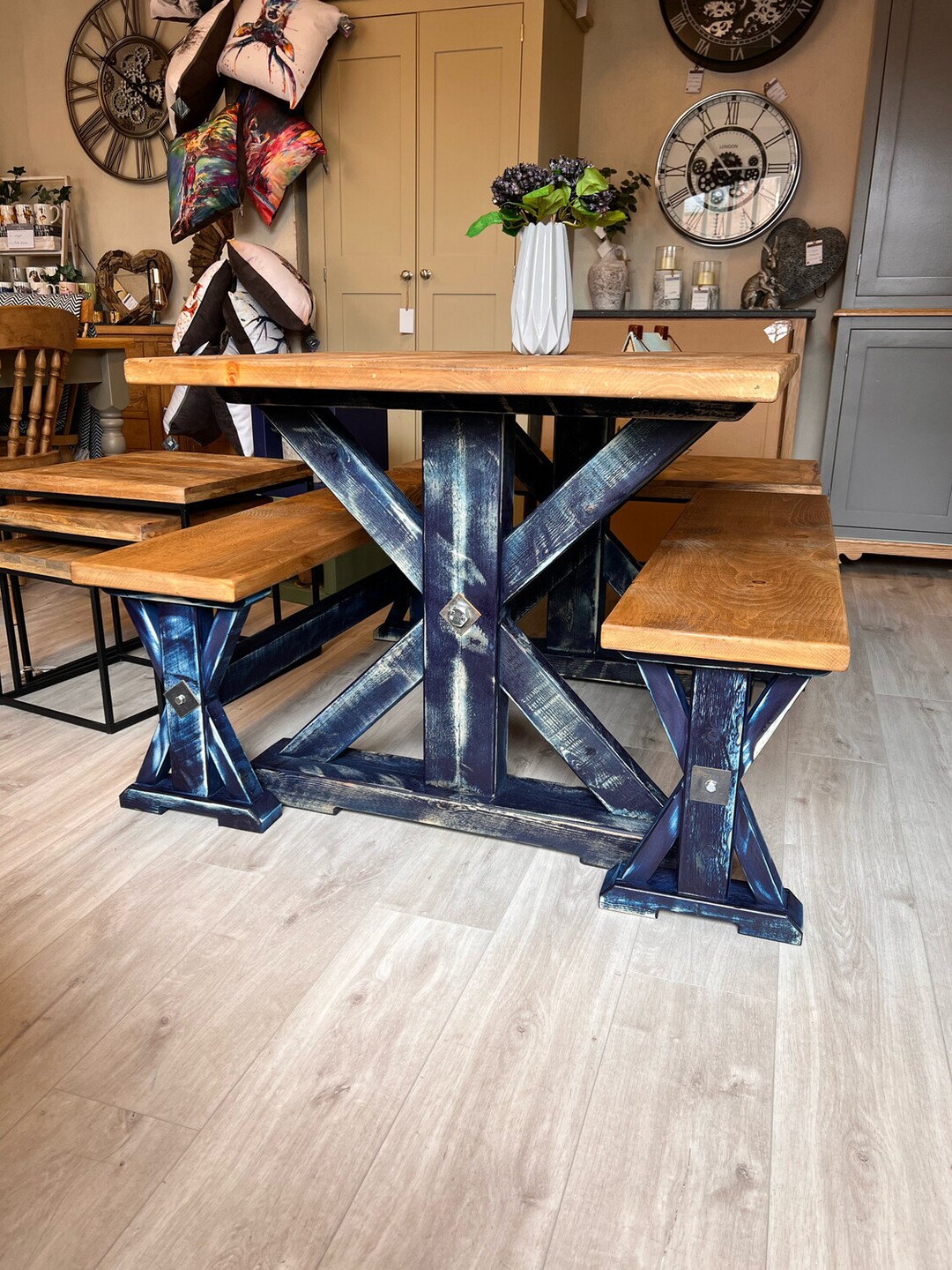 Handmade Rustic Plank, Union Jack Table, Dining Table - Etsy