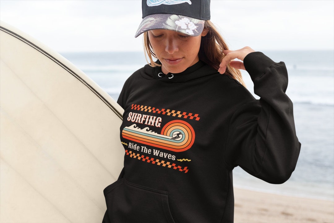 Vsco Hoodie Summer Hoodie Surf Beach Hoodie Trendy Hoodie Surfing ...