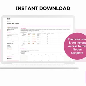 Task Tracker Notion Template |to-do List Planner | Notion Task ...