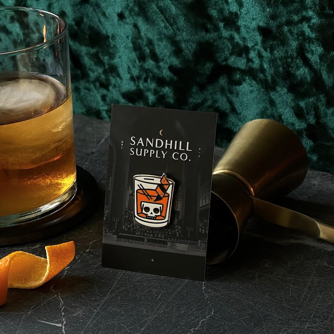 Old Fashioned Enamel Pin - Etsy