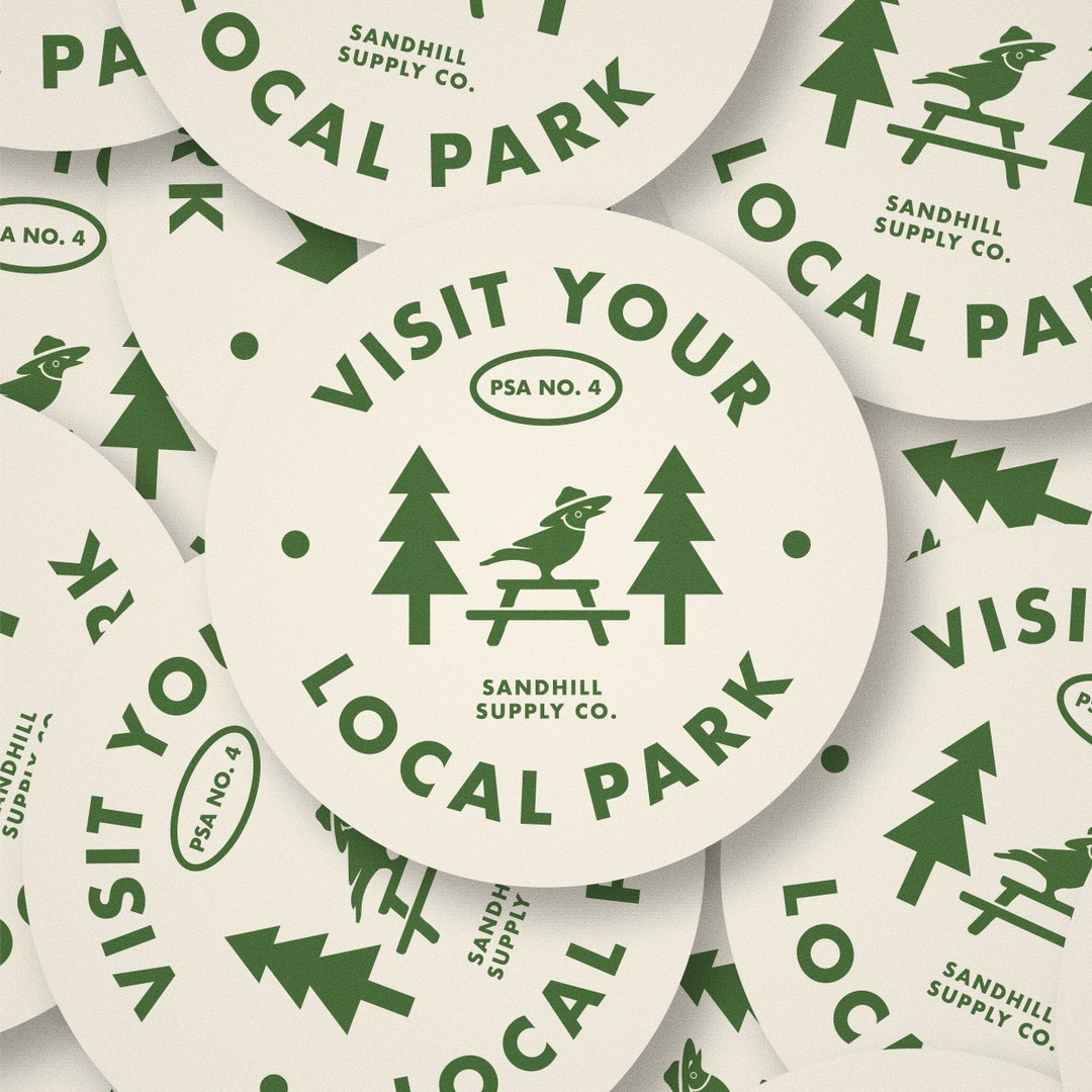 PSA No. 04 - Visit Your Local Park Sticker - Etsy