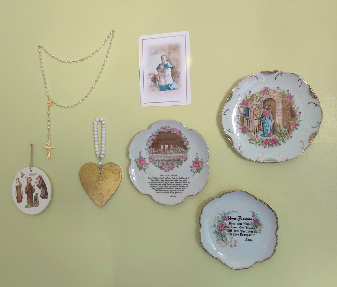 Christian Decorative Hanging Wall Plates, Last Supper, Jesus Knocking ...
