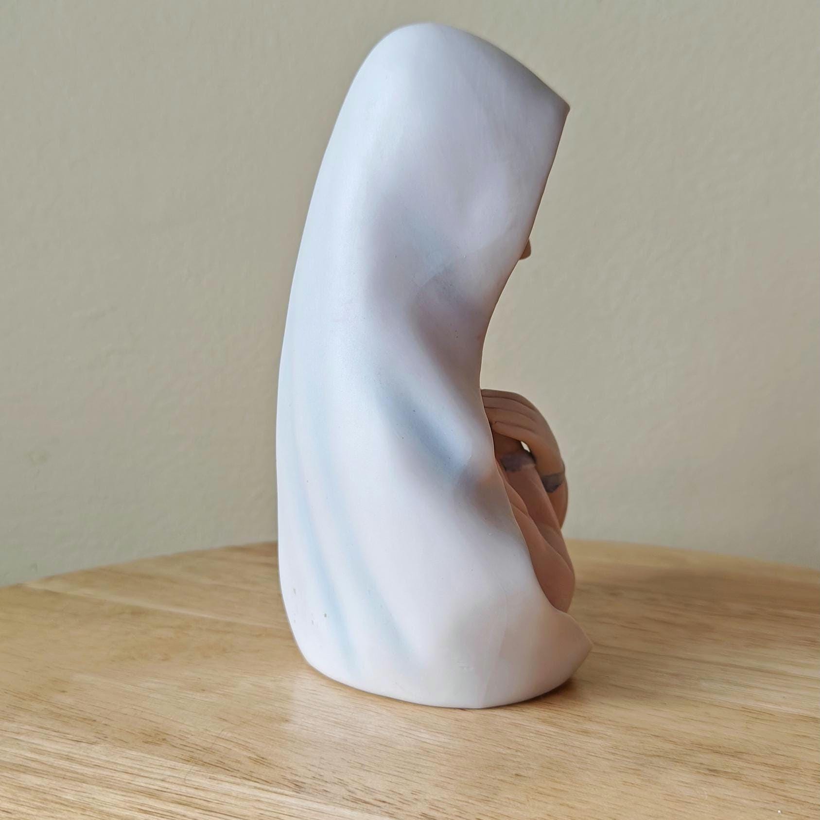 Madonna Mary Figure Statue, Vintage, Bust Porcelain Statue - Etsy