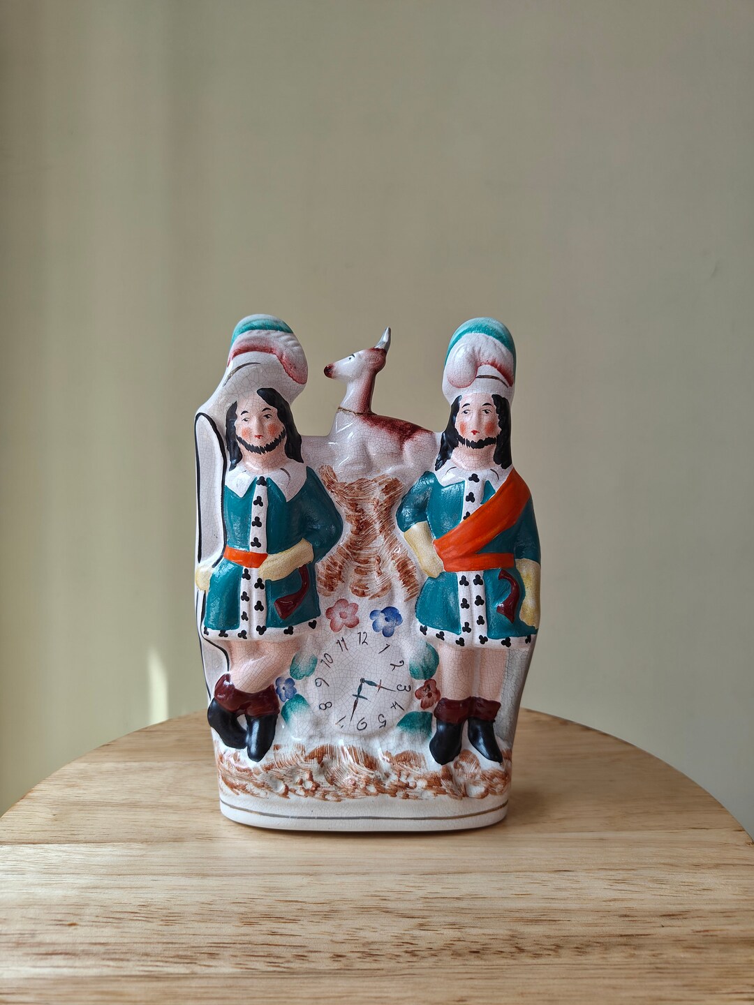 Staffordshire Two Hunters Clock Figure From 1800's, 19th Century - Etsy