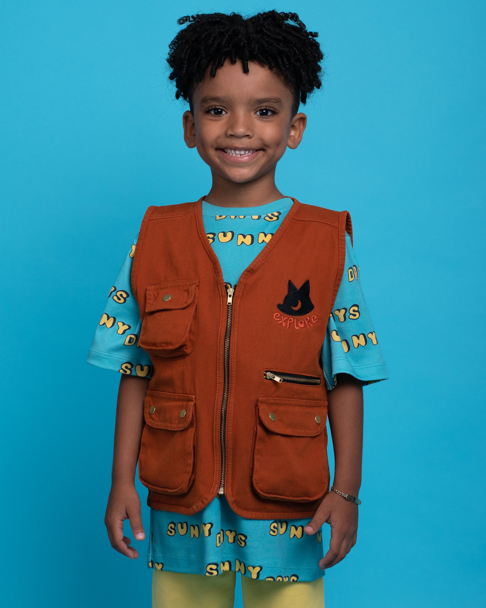 Kids Utility Vest, Gender-neutral, Brown Explorer Vest for Boys and ...