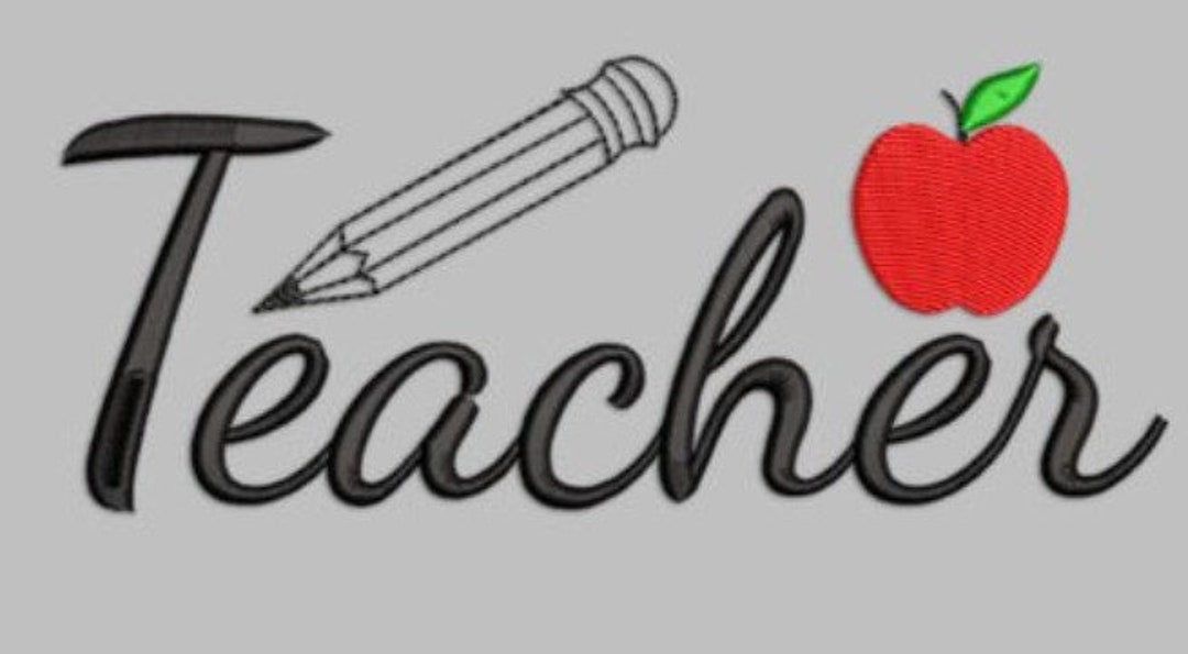 Ultimate Teacher Embroidery Bundle Save With Teacher Bundle DST Back to ...