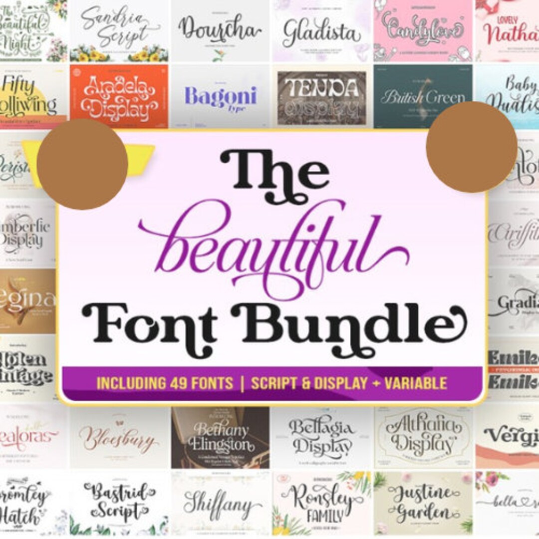 Super Bundle Font for Cricut Best Svg Font Bundle Font for Any Software ...