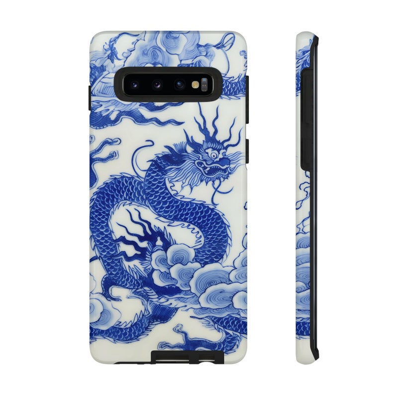 Chinese Dragon Phone Case, Blue China Phone Case Singularitynyc for ...