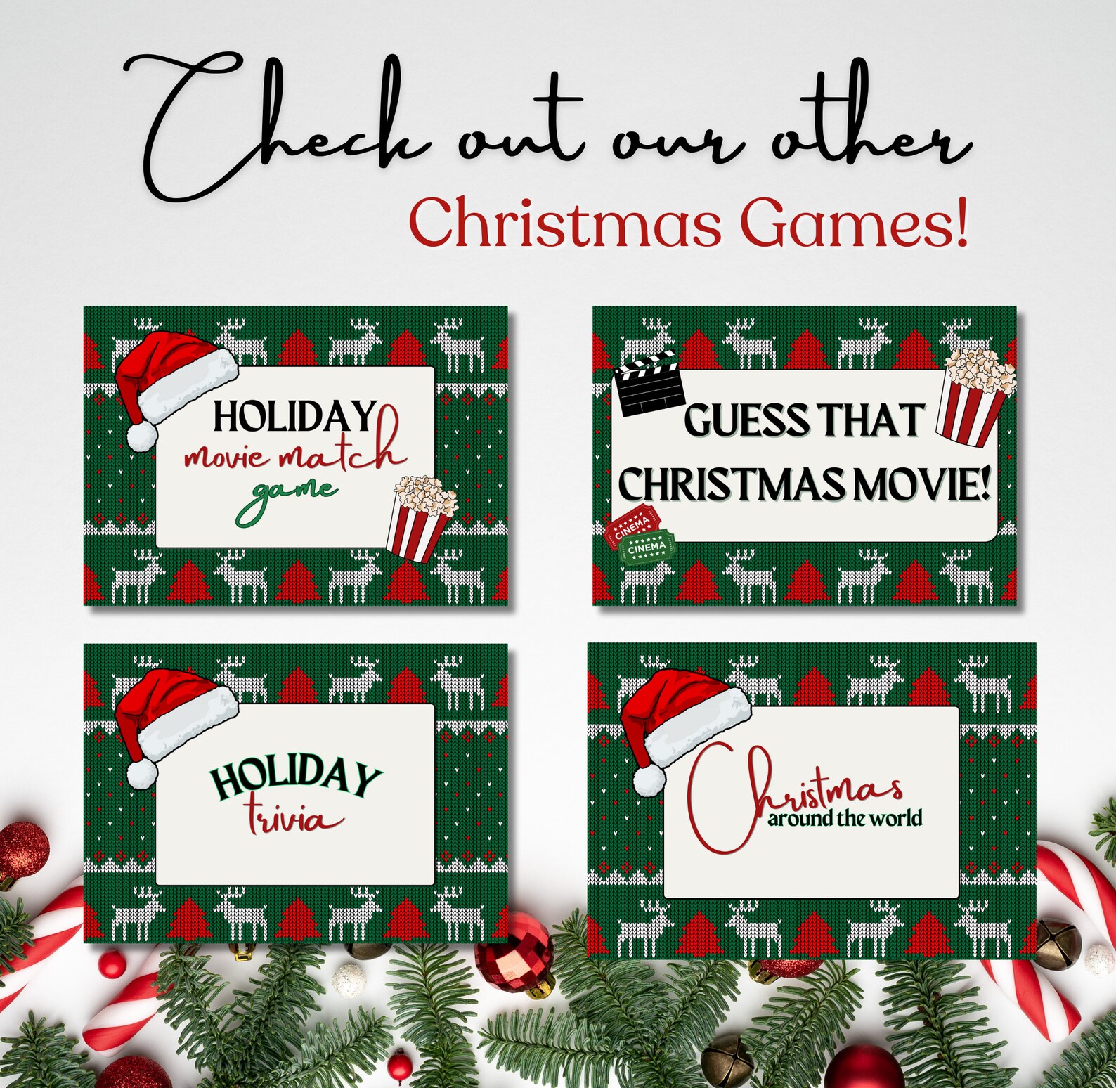 Christmas Games Digital Download Game Christmas Party Games Holiday ...