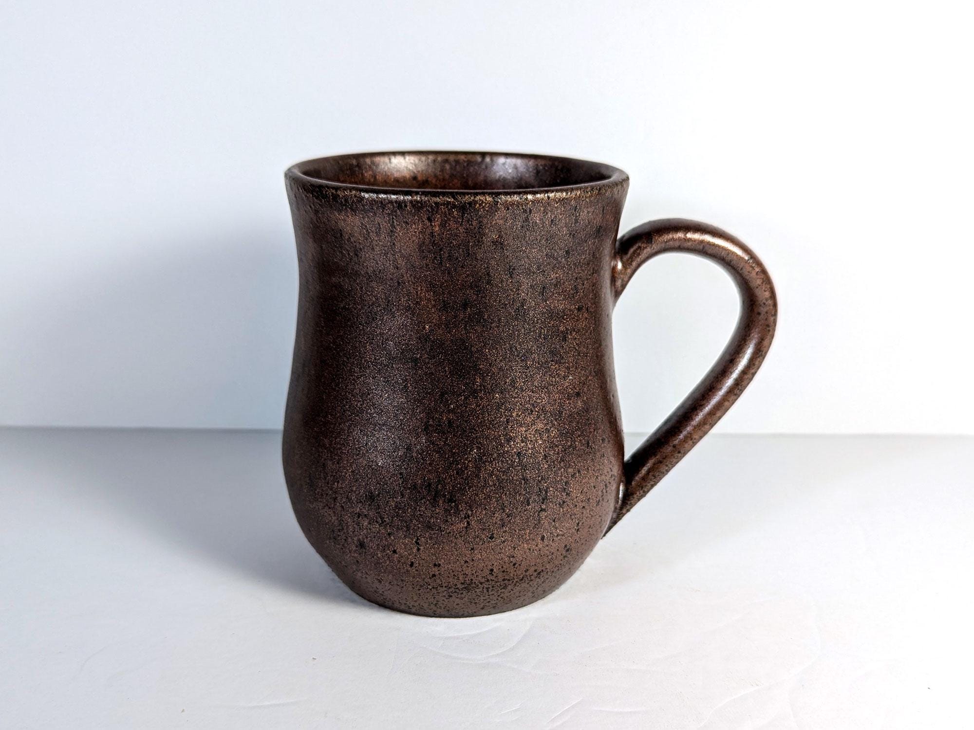 Rustic Stoneware Copper Leaf Mug(s) - Maple, Oak, Mulberry, Sweetgum - Etsy