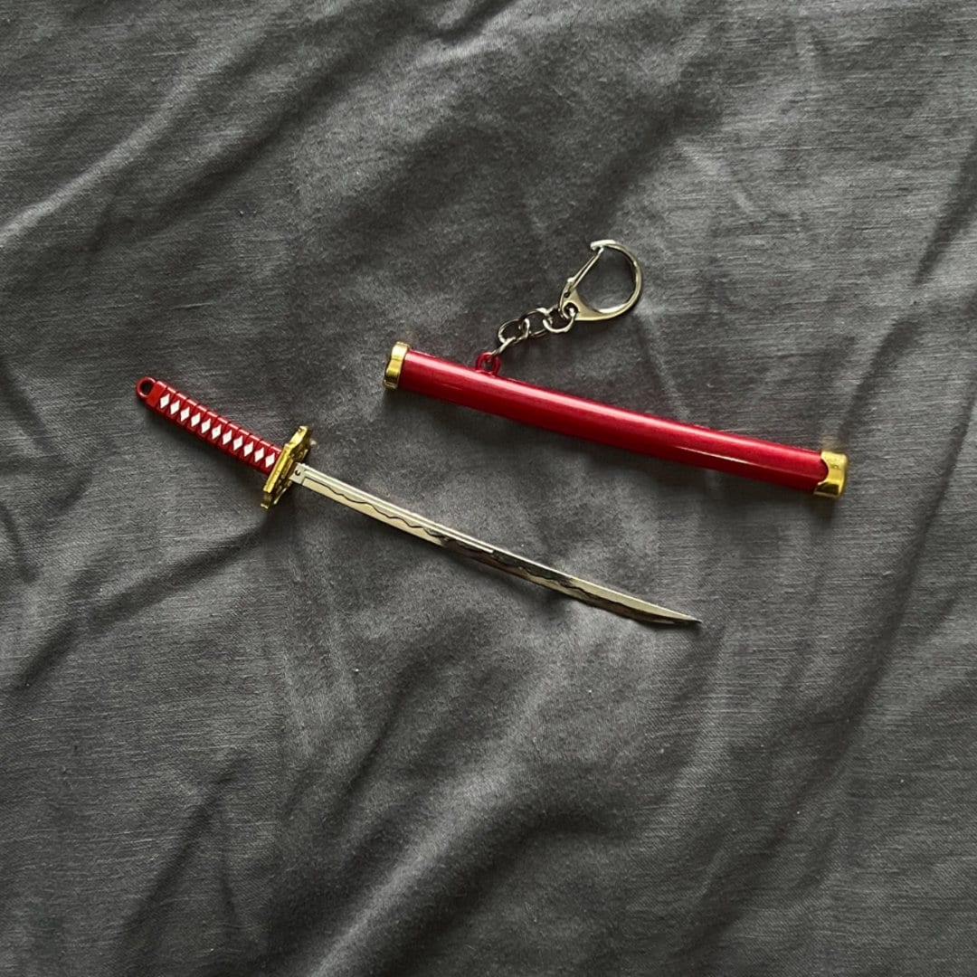 Anime Handmade Mini Katana Keychain Japanese Katana Keychain Anime Gift ...