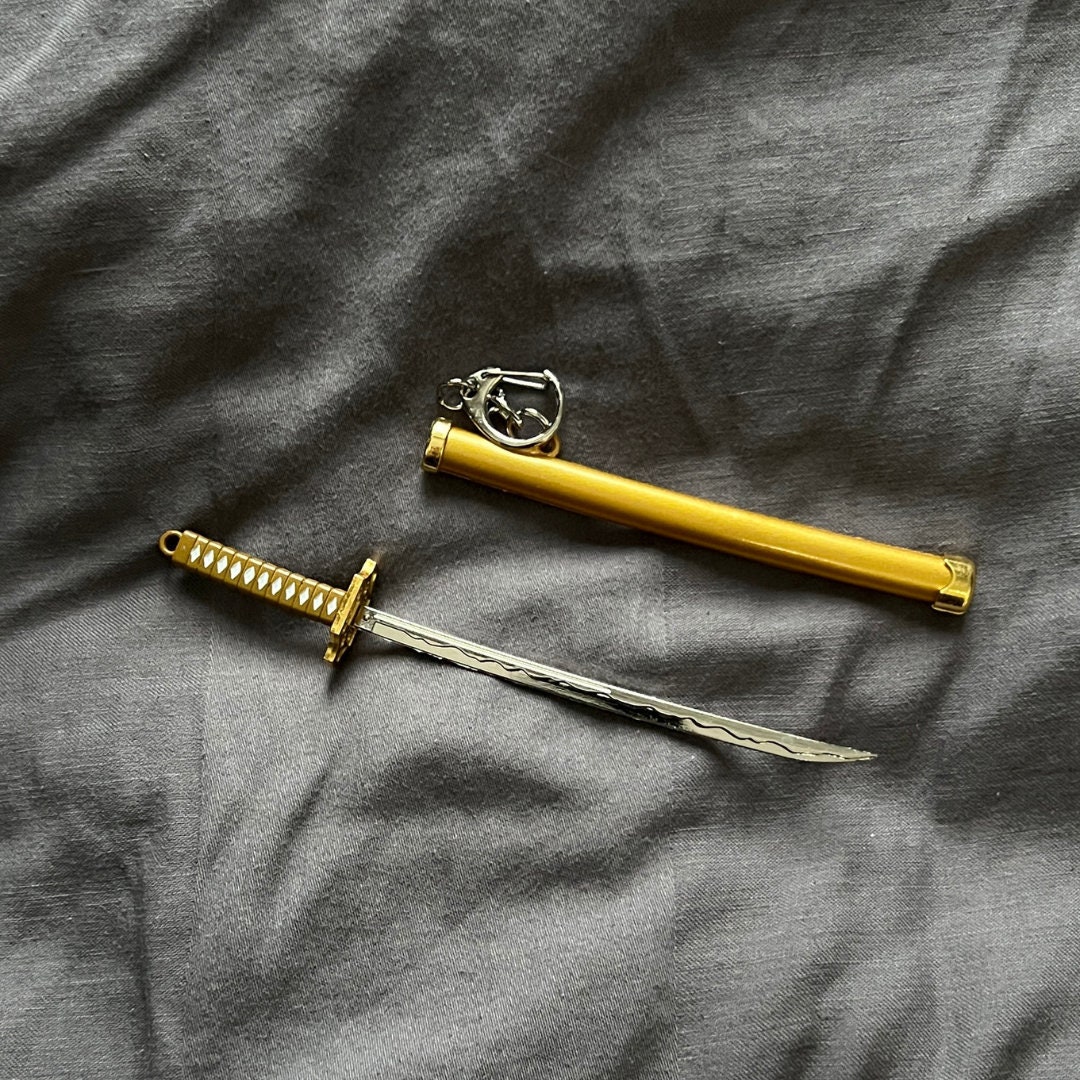 Anime Handmade Mini Katana Keychain Japanese Katana Keychain Anime Gift ...