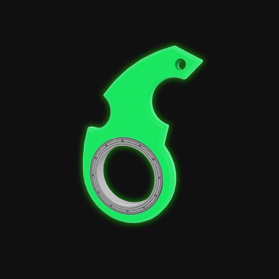 Karambit Spinner Style Fidget Spinner Keychain, Anti Anxiety Toy ...