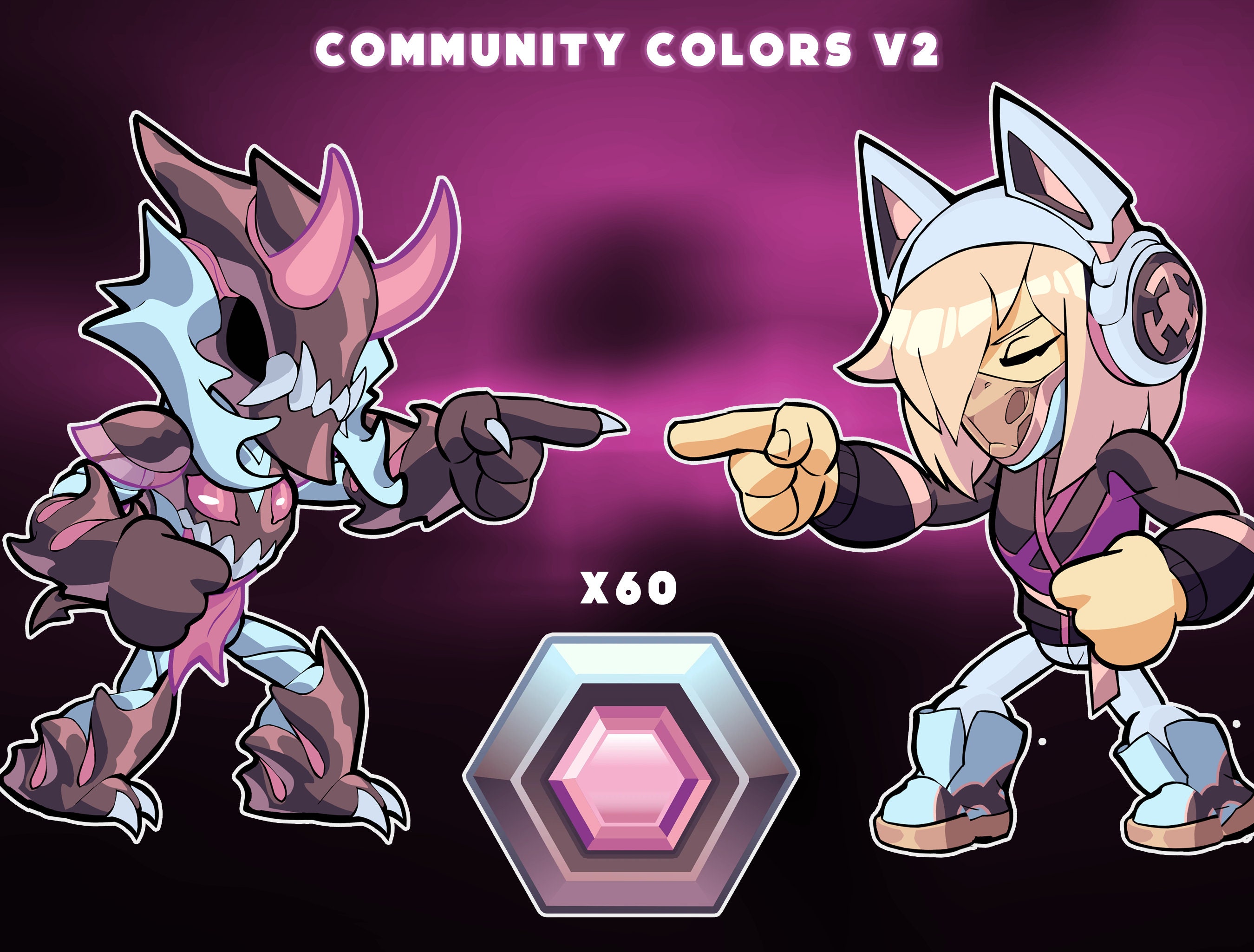 Brawlhalla Community Colors V2 X60 Codes - Etsy Australia