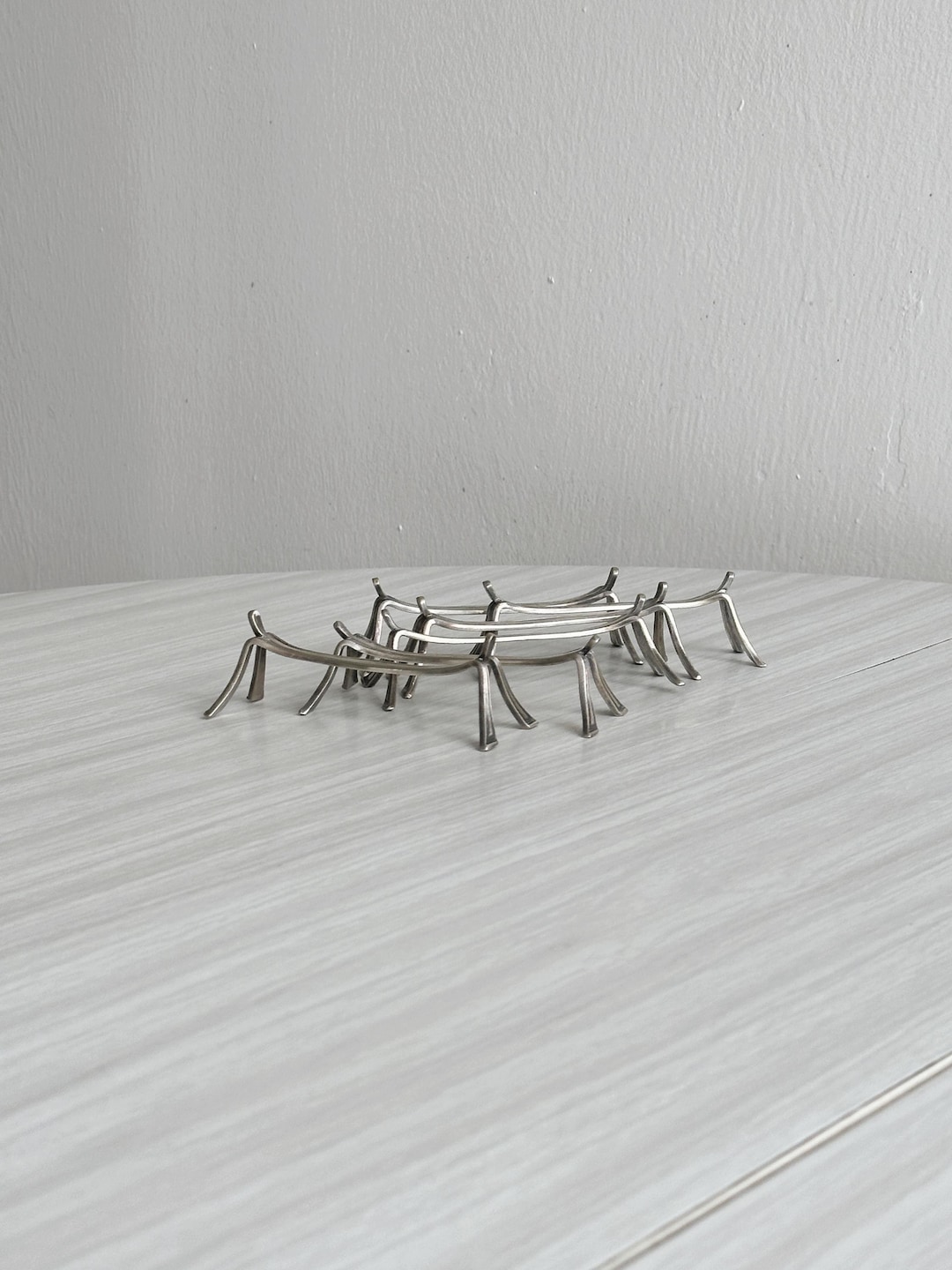 Set of 6 Christofle Silver-plated Knife Rests, Vintage French Silverware, Refined and Elegant ...