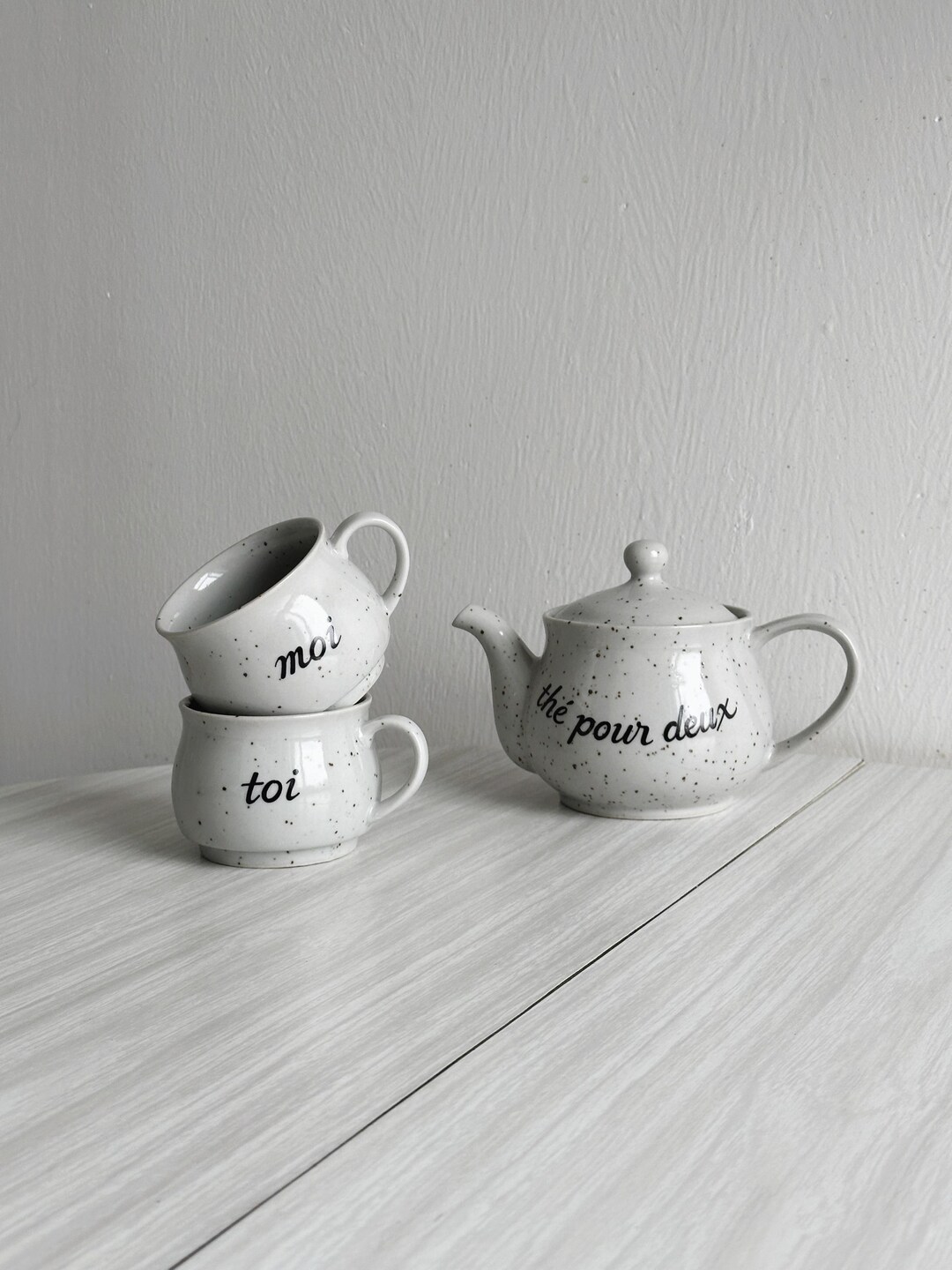 You and Me Tea Set, Romantic Teapot and Cups, Kitchen Decoration ...