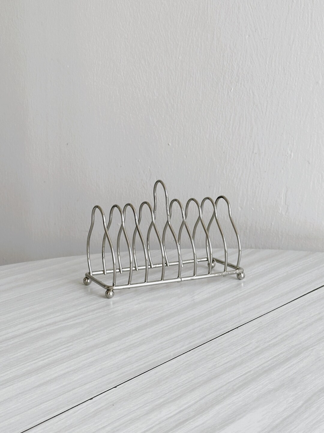 Vintage Toast Holder in Shiny Metal, Art Deco Style, Elegant Table ...