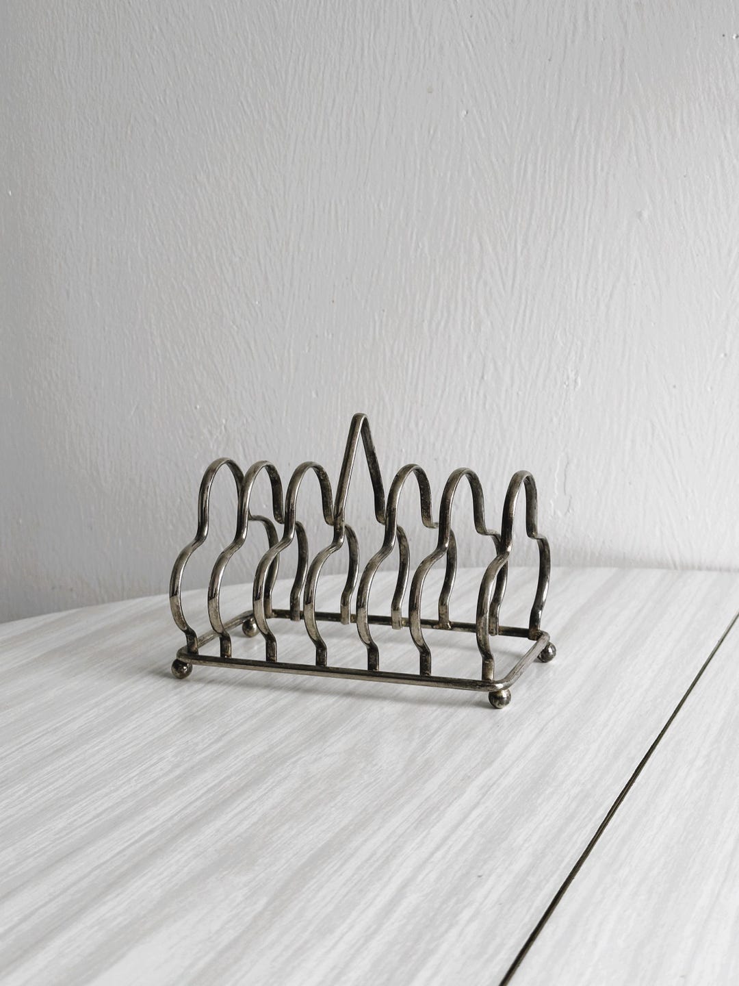 Silver-plated Metal Toast Holder in the Style of Létang Remy, Vintage ...