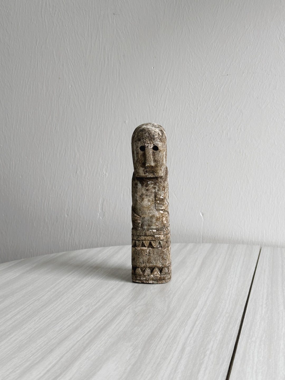 Small Carved Stone Statue, Minimalist Ethnic Decor, Rustic Artisanal ...