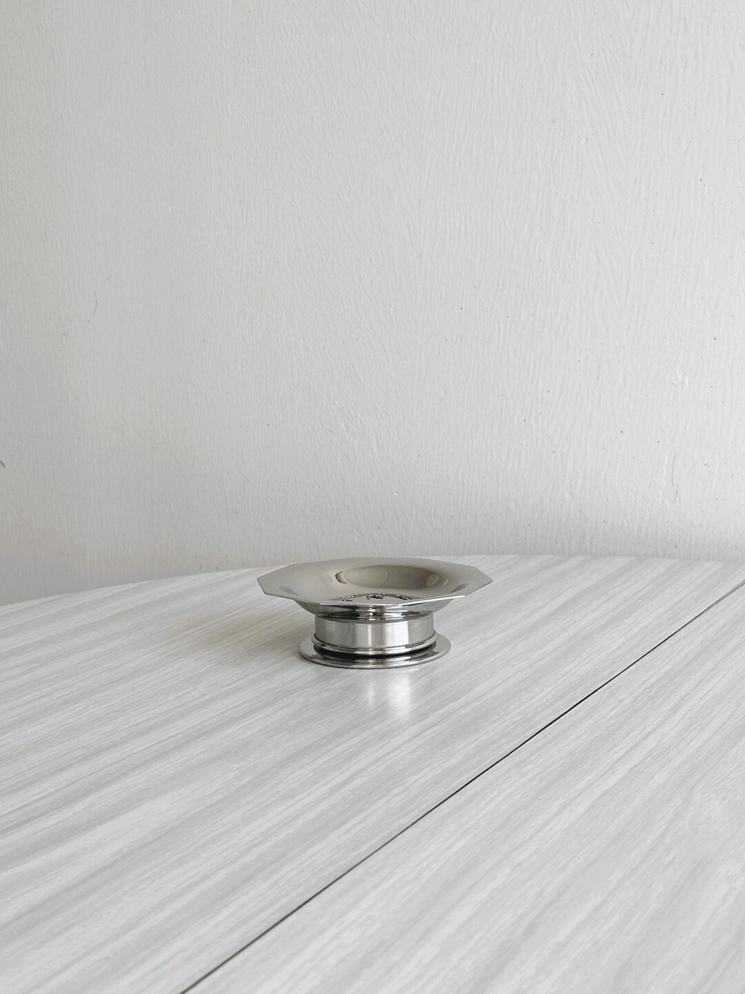 Shiny Silver Metal Butter Dish, Coquillor, Retro Design Butter Shell ...