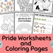 Kids Pride Month Worksheets | Coloring Page | Elementary | LGBTQ ...