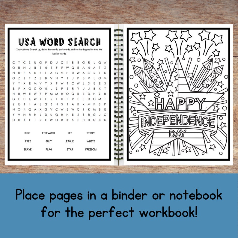 Kids Fourth of July Worksheets | Coloring Page | Elementary | 4th of ...