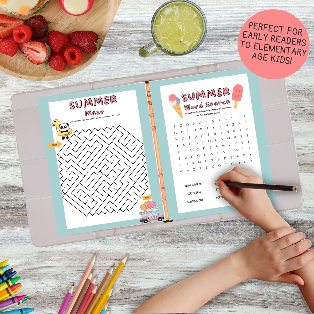 Kids Summer Activities Workbook | Kids Printables | Coloring Page | Pre ...